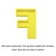 Resin Letter Model Alphabet F Silicone Yellow 4" for DIY Craft - Bed ...