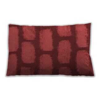 Ahgly Company Patterned Indoor-Outdoor Chilli Pepper Red Lumbar Throw ...