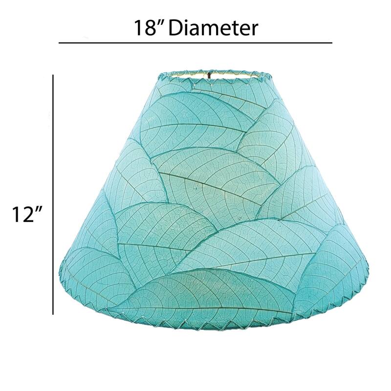 Eangee Handmade Bell Shade Cocoa, Cocoa Leaves Shade, 18 x 18 x 12 in ...