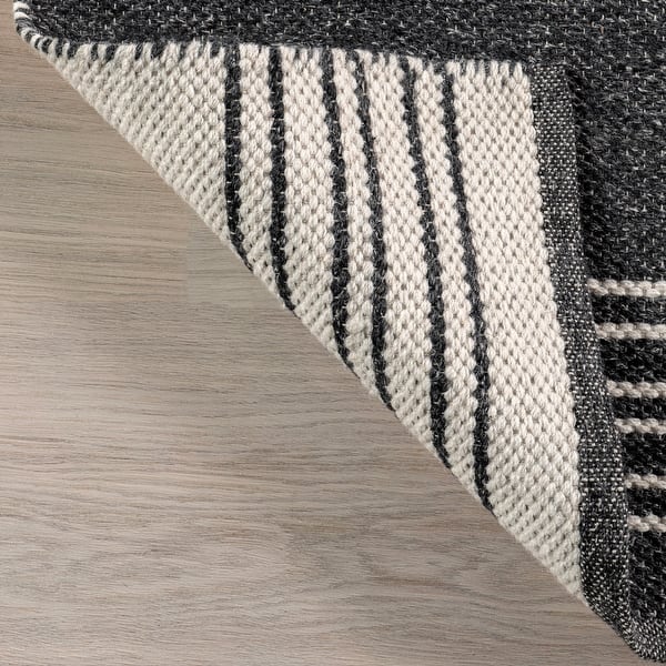 Lauren Liess x Rugs USA Birchwood Reversible Striped Wool Area Rug ...