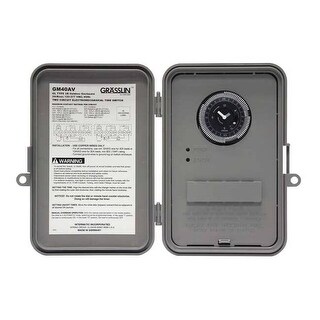 Intermatic ElectromechanicalTimer,24hr,Gray,Plastic GM40AV - 1 Each ...
