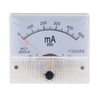 85C1 Analog Current Panel Meter DC 500mA Ammeter Ampere Tester Gauge 1 ...