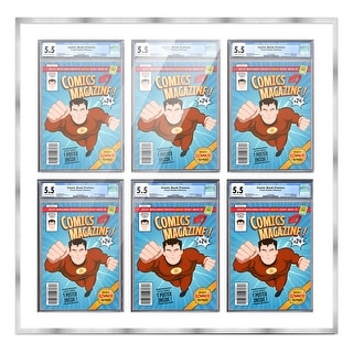 Comic Book Frame Wall Display with Mat for 6 CGC, CBCS OR PGX Graded ...