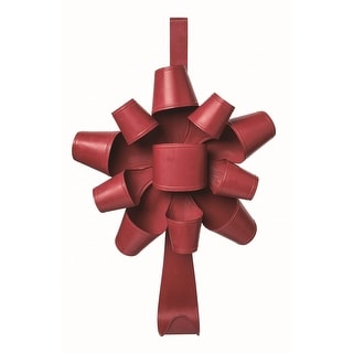 Transpac Metal Red Christmas Gift Bow Wreath Hanger - Bed Bath & Beyond ...