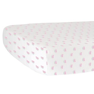 Hello Spud Watermelon Fitted Crib Sheet - 52"x 28" x 9" - Bed Bath ...
