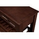 42 Inch Console Sofa Table with 2 Storage Drawer, 2 Tiers Entryway ...