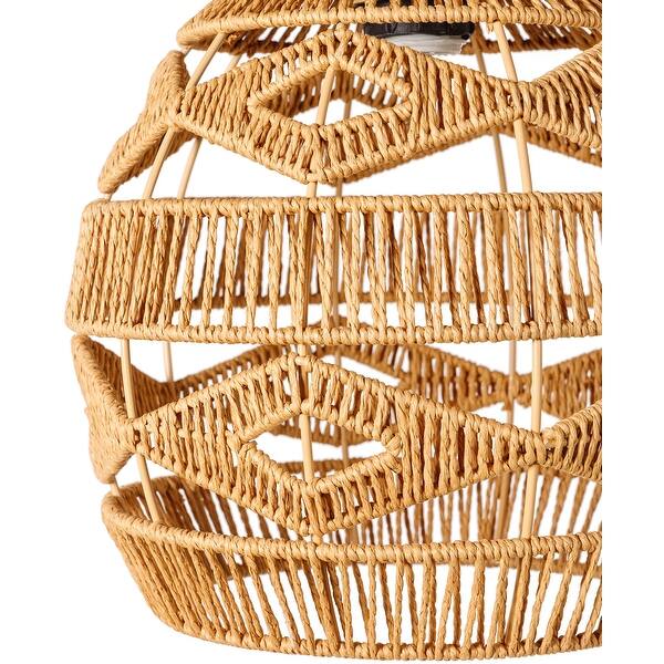 Artistic Weavers Krill Paper Rattan Bohemian Pendant Light - Bed Bath ...