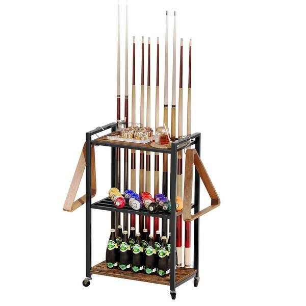 Moasis Mobile Floor Billiard Cue Rack with Wheels - Bed Bath & Beyond ...