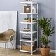 Design Ideas MeshWorks 6 Tier Tower Metal Storage Shelving Unit Rack ...