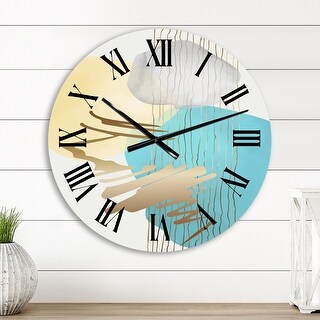 Designart 'Minimalistic Trendy Abstracts With Vibrant Organic Shapes ...