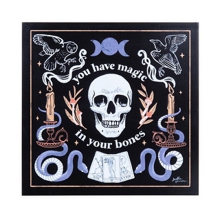 Magic In Your Bones Halloween Wall Art 12 x 12 x 1 Inches. - Bed Bath ...