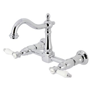 Bel-Air Two-Handle 2-Hole Wall Mount Bridge Kitchen Faucet - Bed Bath ...