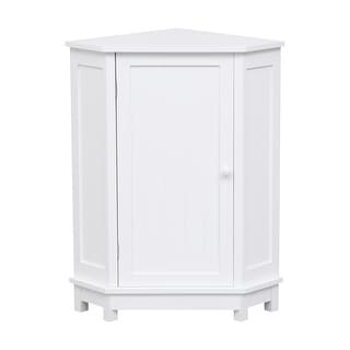 Triangle Corner Bathroom Storage Cabinet with Shelf - Bed Bath & Beyond ...
