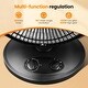 Oscillating Parabolic Space Heater with Thermostat and Timer, Radiant ...