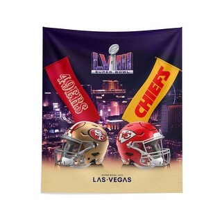 NFL Super Bowl SB58D LV Banners Wall Hanging - 34"x40" - Bed Bath ...