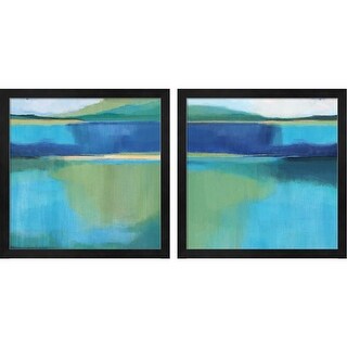 Alison Jerry 'Lagoon' Framed Art (Set of 2) - Bed Bath & Beyond - 33895272