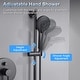 Luxier SS-D02 24 in. Wall Bar Shower Faucet Kit with Valve - Bed Bath ...