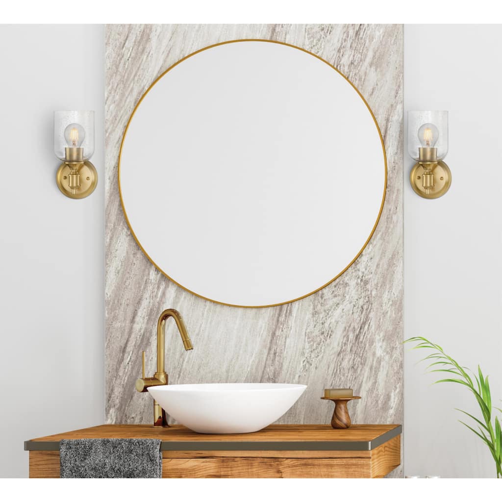 Westinghouse Lighting Basset One Light Wall Fixture, Champagne Brass ...