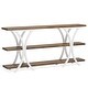 70.8 Inch Narrow Console Table with 3 Tier Shelves - Bed Bath & Beyond ...
