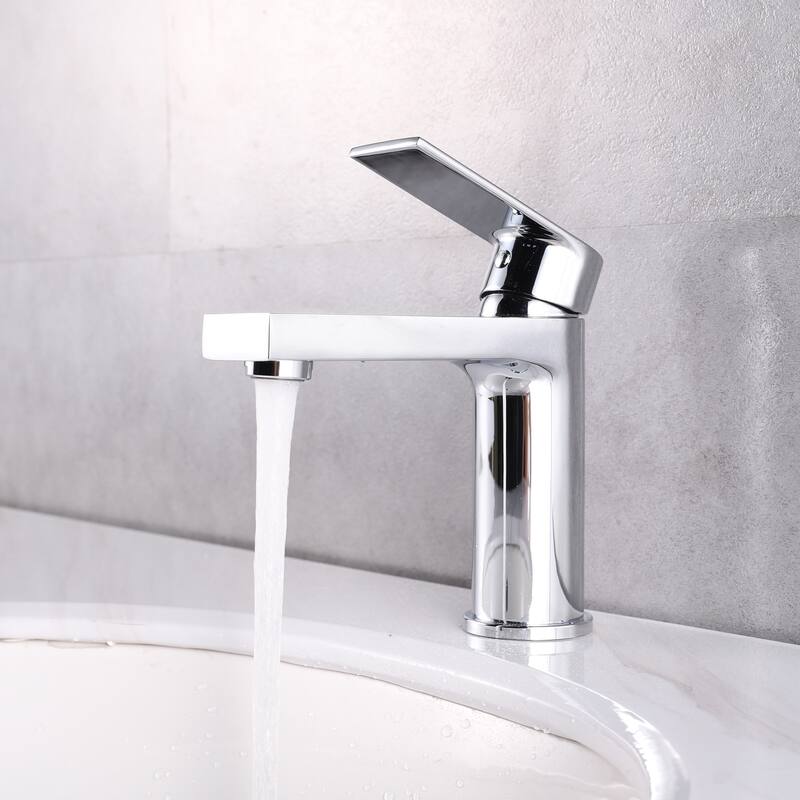 Single Handle Lavatory Faucet in Chrome Finish - Chrome Finish ...