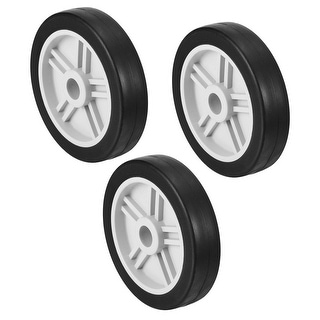 4.7" 3 Pack Universal Air Compressor Wheel with 0.7" Dia. Hole - Black ...