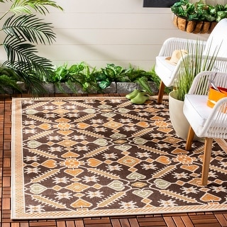 SAFAVIEH Veranda Hafida Indoor/ Outdoor Waterproof Patio Backyard Rug ...