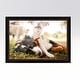 20x50 Black Picture Frame - Wood Picture Frame Complete with UV - Bed ...