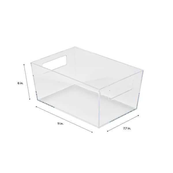 Simplify Small Storage Bin in Clear - 9" x 6" x 4" - Bed Bath & Beyond ...
