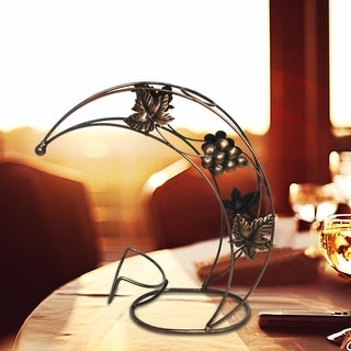 1 Bottle Tabletop Wine Bottle Holder Decorative Moon Wine Rack Display ...