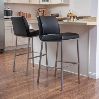 Bistro Fashion Bar Stool, Stainless Steel High Chair, Upholstered ...