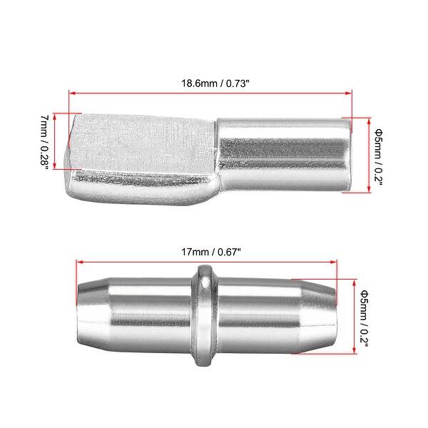 Shelf Support Peg 3 Style Bracket Pegs 5mm 6mm Pin with Hole 60pcs ...