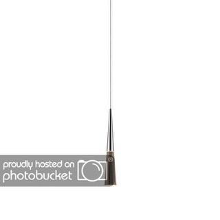 Sonneman Lighting Spire LED Polished Chrome Pendant Round Canopy, Clear ...