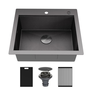 Karran USA HST2522SB Matrix 25" Drop In Single Basin Stainless Steel ...