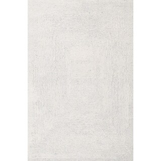 Ahgly Company Machine Washable Contemporary Dark White Beige Area Rugs ...