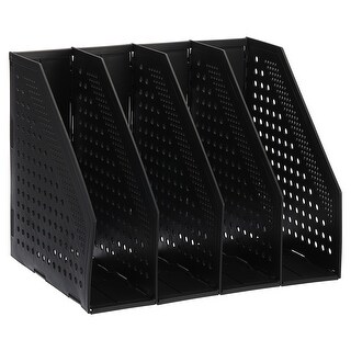 Collapsible Magazine File Holder, 4 Compartment Desktop Organizer - 4 ...