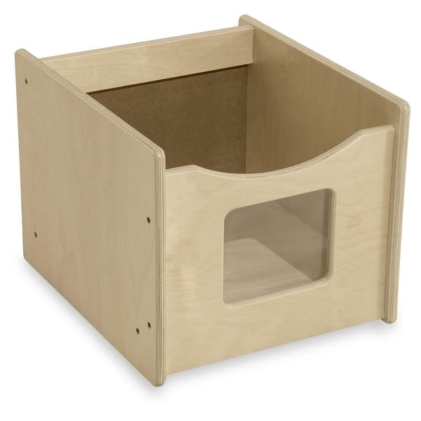 Wood Designs Storage Cubby Drawer with Rolling Catser with Acrylic and ...