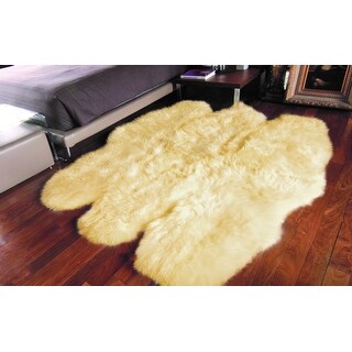 Natural Home Decor New Zealand Sheepskin Sexto Rug | 1-Piece - 6' Round ...