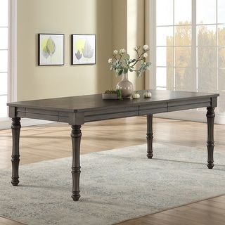 Steve Silver Lockwood 80-Inch Wooden Dining Table - Grey - Bed Bath ...