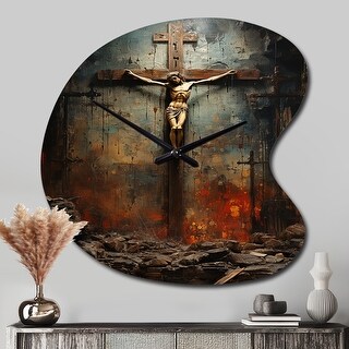 Christianity Crucifixion Darkness The - Christianity Wall Clock in Drop ...