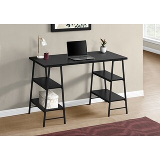 Industrial-Style Computer Desk with 4 Open Shelves - Bed Bath & Beyond ...