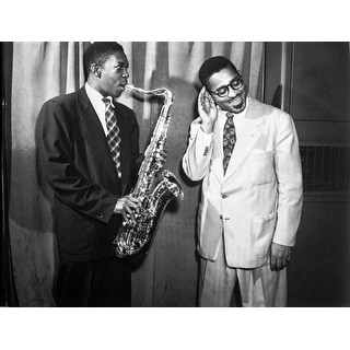 Dizzy Gillespie with a saxophone Photo Print - Bed Bath & Beyond - 25399625