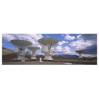 "Low angle view of radio telescopes, Californian Sierra Nevada, California," Poster Print ...