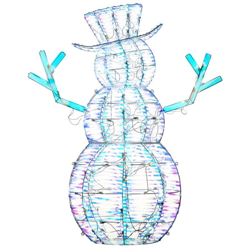National Tree Company 4 ft. Pre-Lit Iridescent Snowman - 4 ft ...