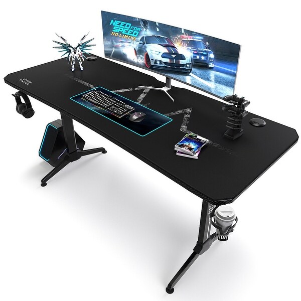Furmax Y Shaped Gaming Desk Computer Desk Table Bed Bath Beyond 36025560
