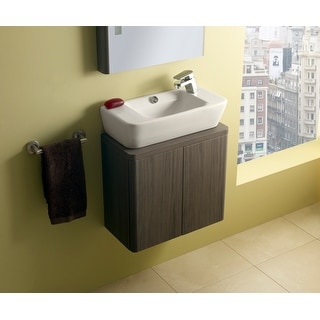 Bissonnet 3817076 Emma 19-7/10" Vanity Cabinet Wall Mount Double Door ...