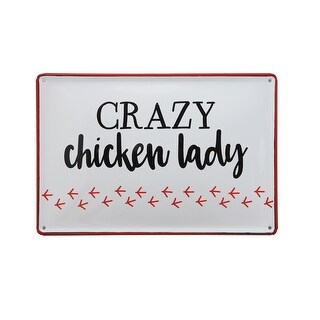 "Crazy Chicken Lady" Enameled Tin Wall Décor - Bed Bath & Beyond - 34864848