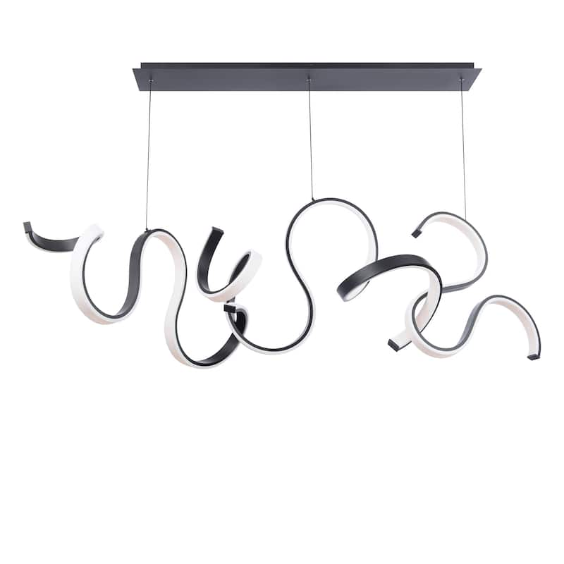 Tempest 67in LED 3 Light Linear Pendant 3000K - Overstock - 36246479