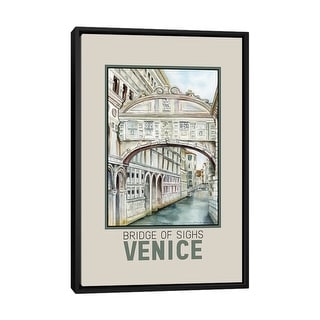 iCanvas "Bridge Of Sighs Venice Italy Travel Poster" by Paula Nathan ...