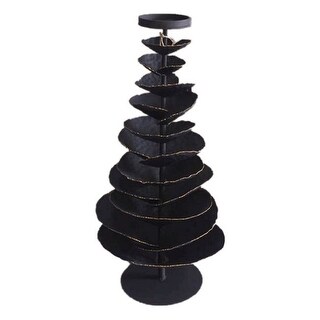 Artissance 25.5" H Small Black Iron Tree Candle Holder - N/A - Bed Bath ...
