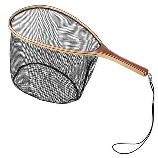 Fly Fishing Net, Trout Net, Wooden Frame Fly Fishing Landing Net with ...